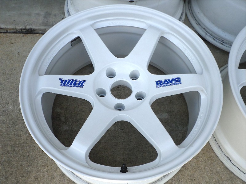 Volk Te37 White 19x9.5 +22, 19x10.5 +22, 5x114.3 by Tom L. › WheelFlip.com