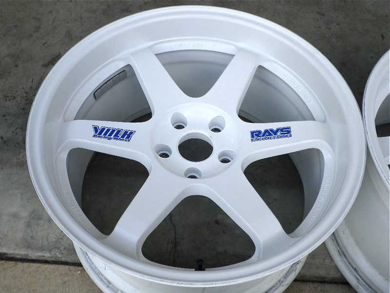 Volk Te37 White 19x9.5 +22, 19x10.5 +22, 5x114.3 by Tom L. › WheelFlip.com