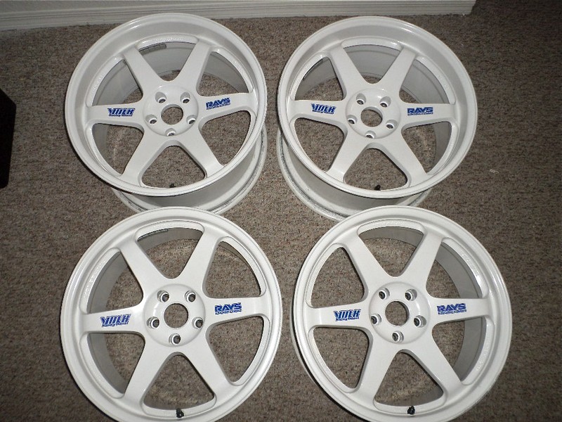 Volk TE37 White Staggered 19x9.5 +22, 19x10.5 +22, 5x114.3 by Tom L ...