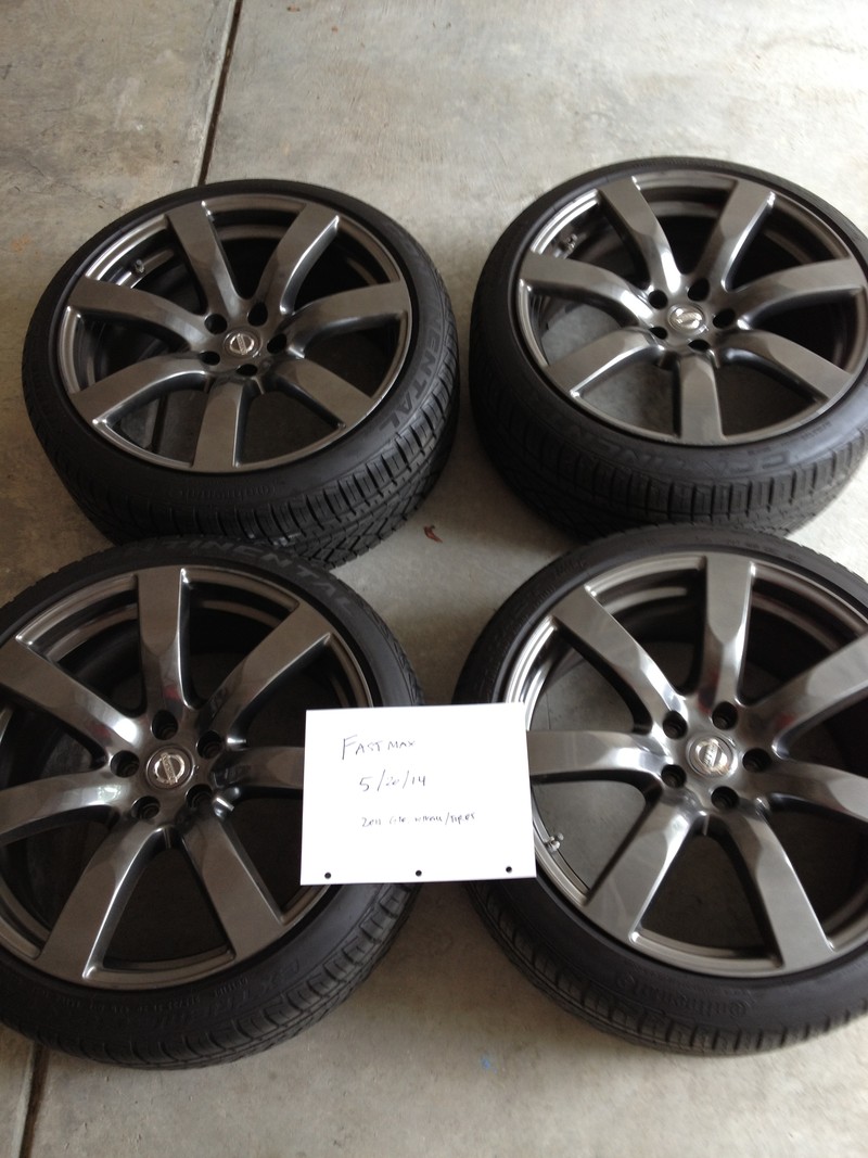 Rays 2011 Nissan GT-R R35 OEM Wheels 20x9.5 +25, 20x10.5 +45, 5x114.3 ...